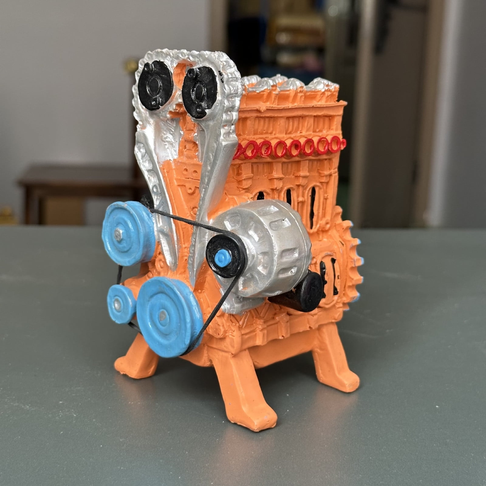 YJYGSQ Cylinder Full Metal V8 Car Engine Model, DIY Engine Model for ...