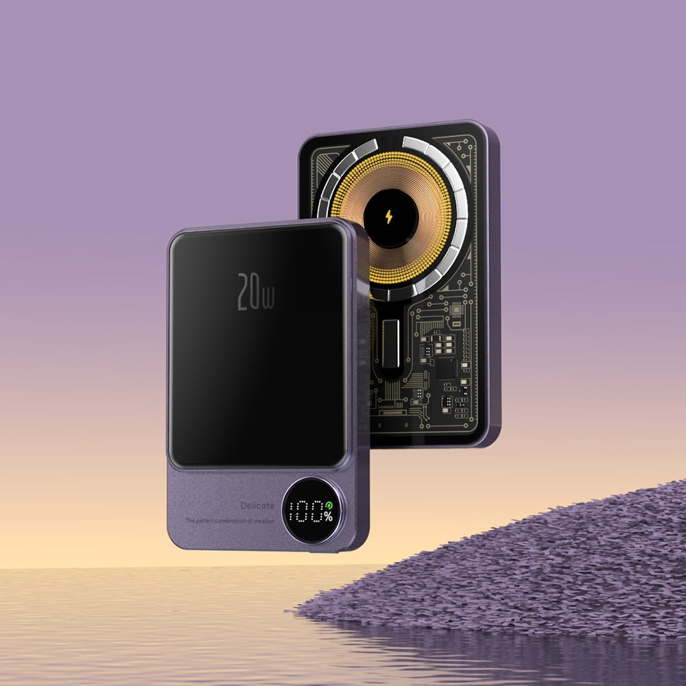 YJZZ Magnetic Wireless Power Bank 10000 mA 15W Wireless Charging ...