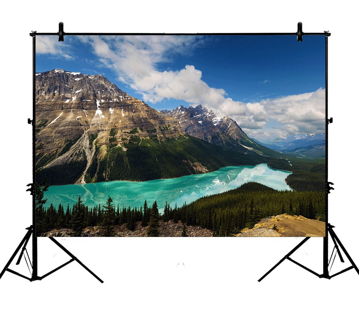 YKCG 7x5ft Cerulean Glacial Lake Mountain Scenery Photography Backdrops ...