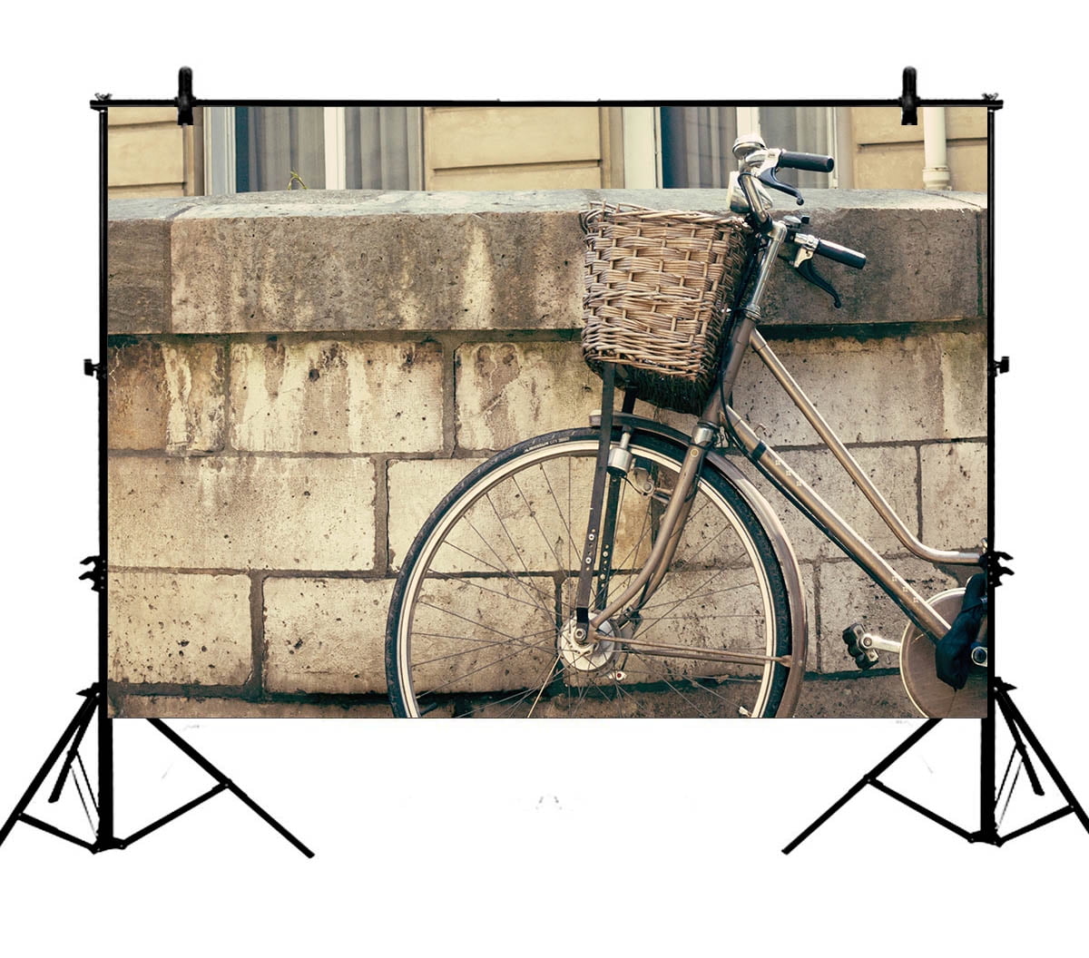 YKCG 7x5ft European City Life Vintage Bicycle Brick Photography ...