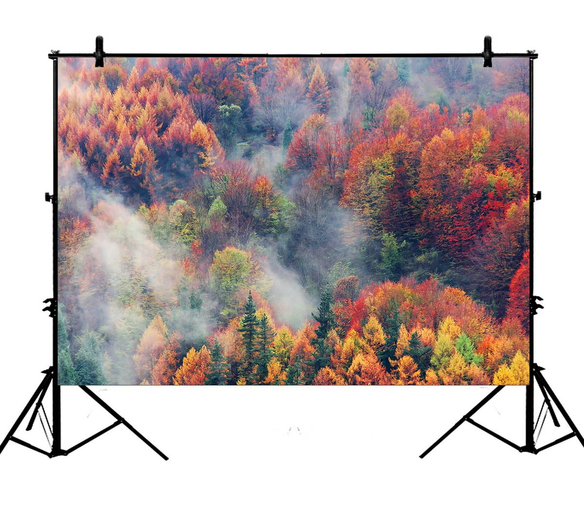 YKCG 7x5ft Fog Forest Autumn Prime Mountain Photography Backdrops ...