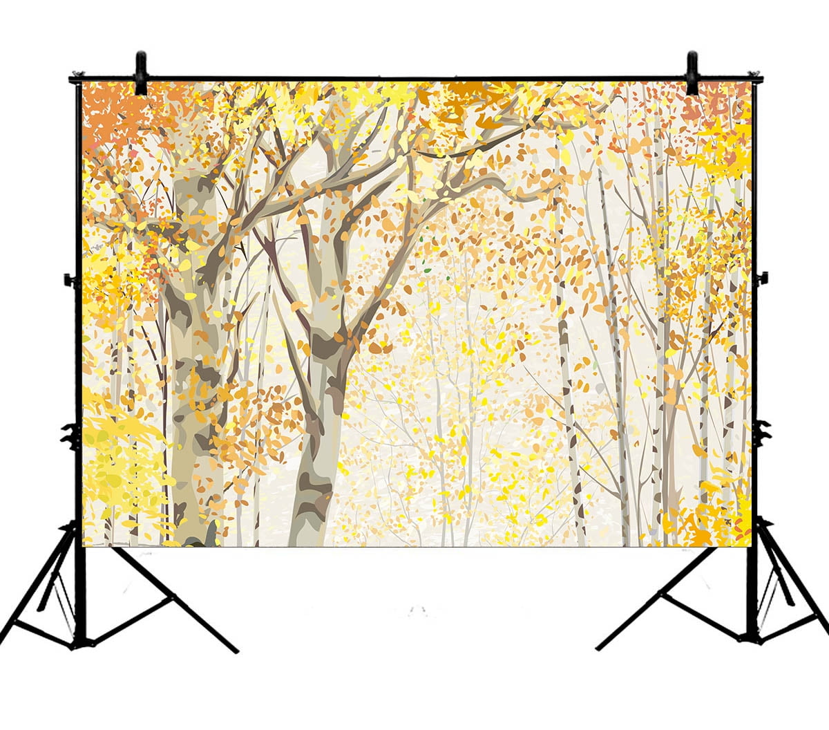 YKCG 7x5ft Red Yellow Birch Tree of Life Autumn Leaves Birch ...