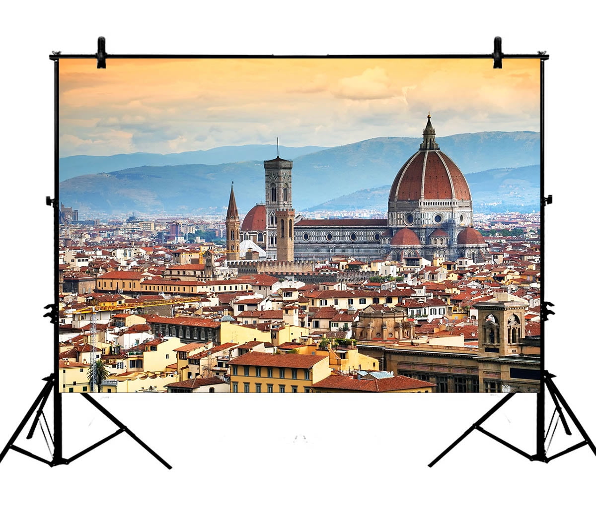 YKCG 7x5ft Sunset Skyline Landscape Florence Cityscape Photography ...