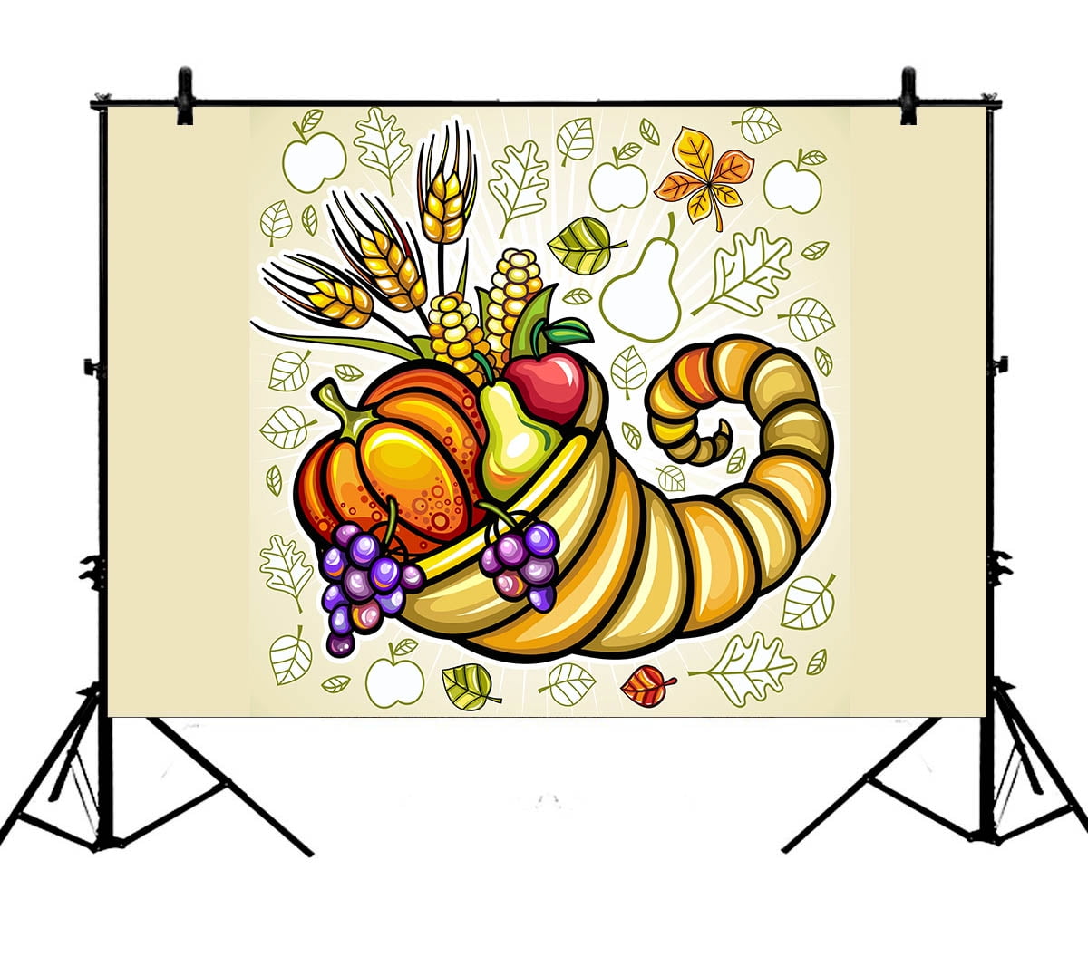 YKCG 7x5ft Thanksgiving Theme Harvest Cornucopia Photography Backdrops ...