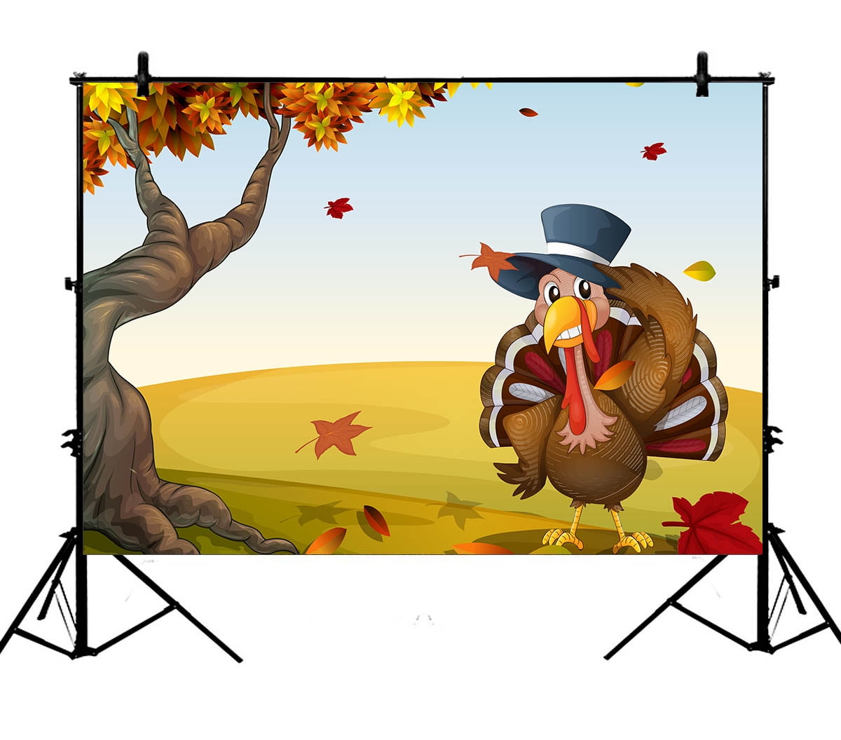 YKCG 7x5ft Thanksgiving Turkey Autumn Scenery Photography Backdrops ...