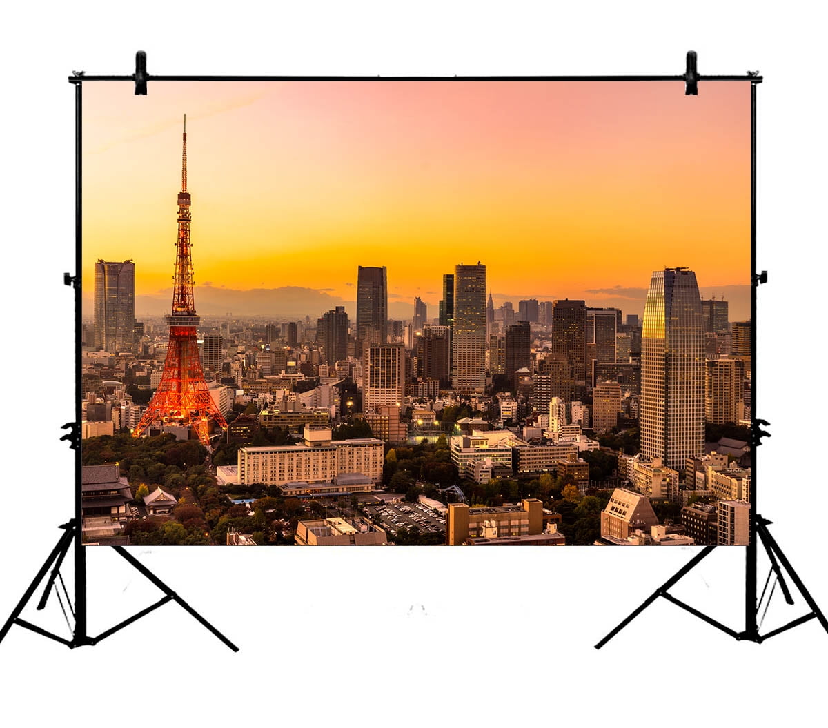 YKCG 7x5ft View of Tokyo Skyline Sunset Japan Cityscape Photography ...
