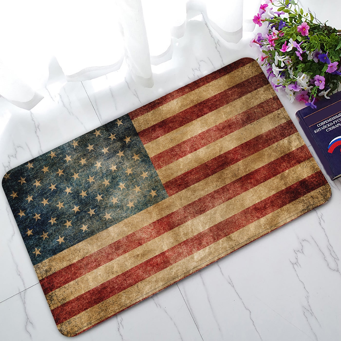YKCG American Flag Doormat Indoor/Outdoor/Bathroom Doormat 30x18 inches ...