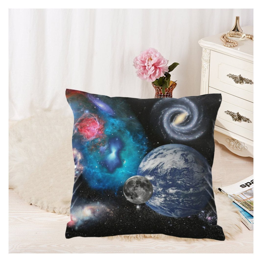 YKCG Earth Planet Galaxy Universe Outer Space Nebula Zippered Cushion ...
