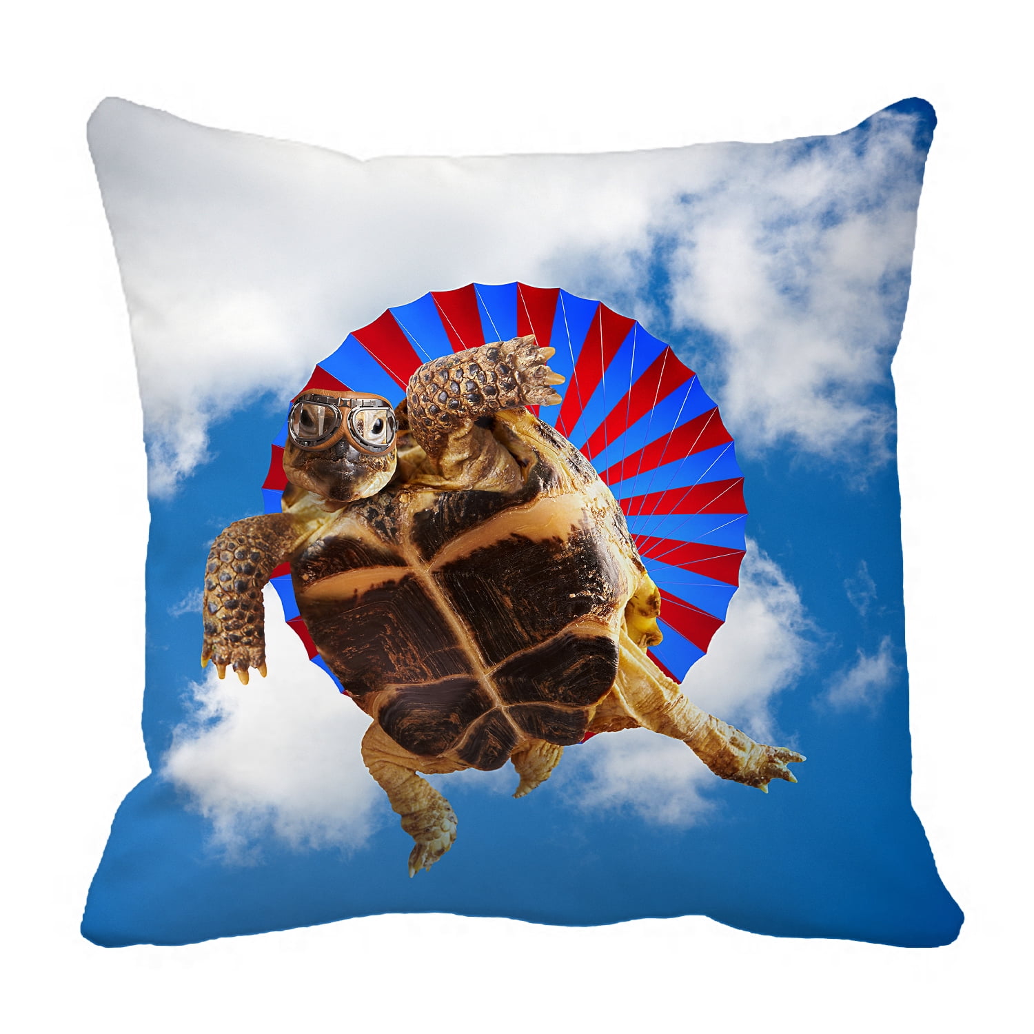 YKCG Funny Cute Animal Flying Sea Turtle Blue Sky Pillowcase Pillow ...