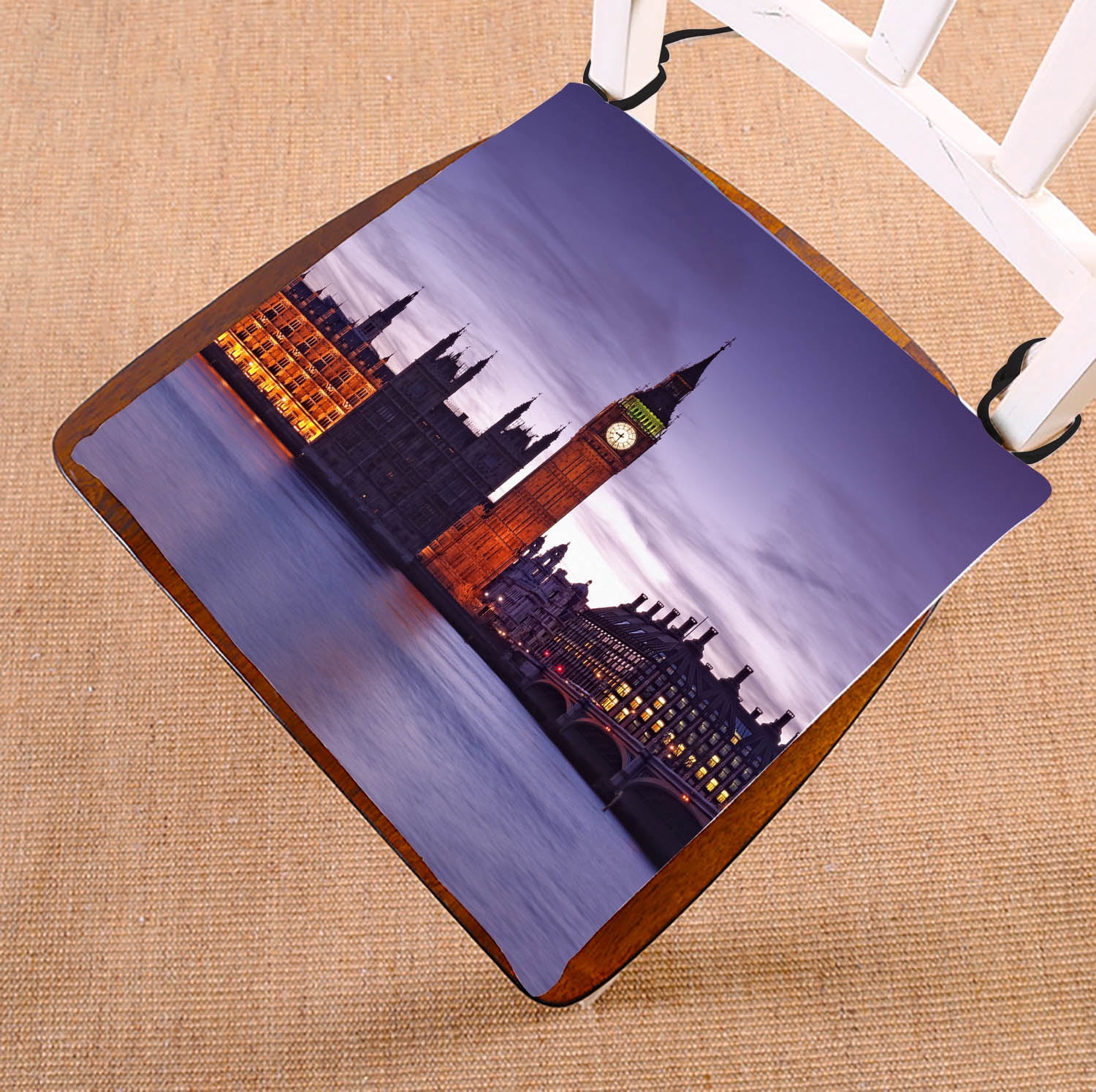 YKCG London Cityscape Big Ben Seat Cushion Chair Cushion Floor Cushion ...