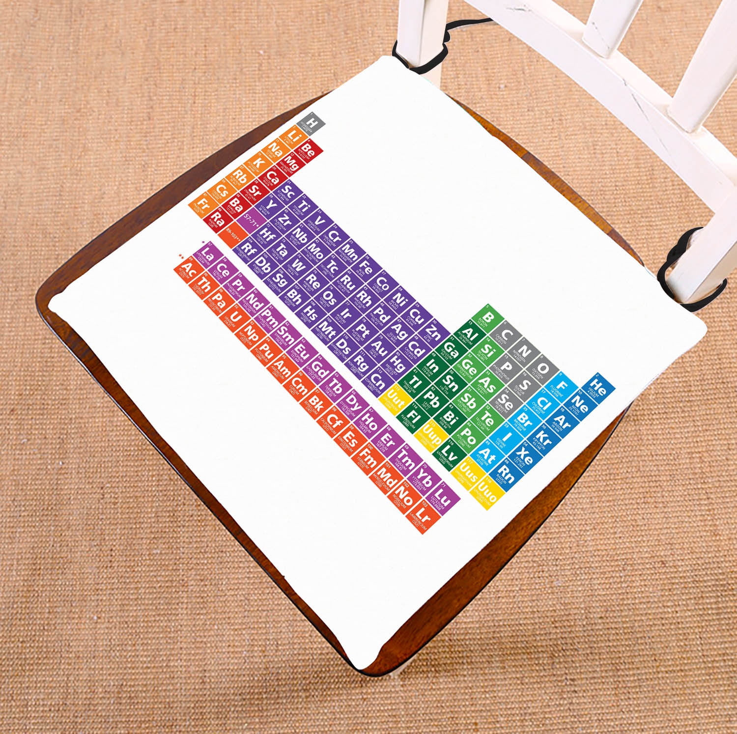 YKCG Periodic Table Table of the Elements Educational Seat Cushion ...