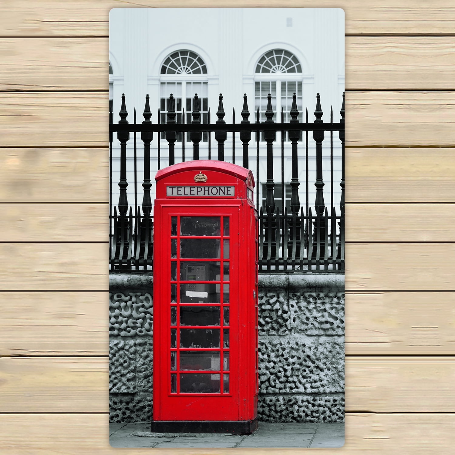 YKCG Red Telephone Box in Street with Historical Archit Vintage London ...