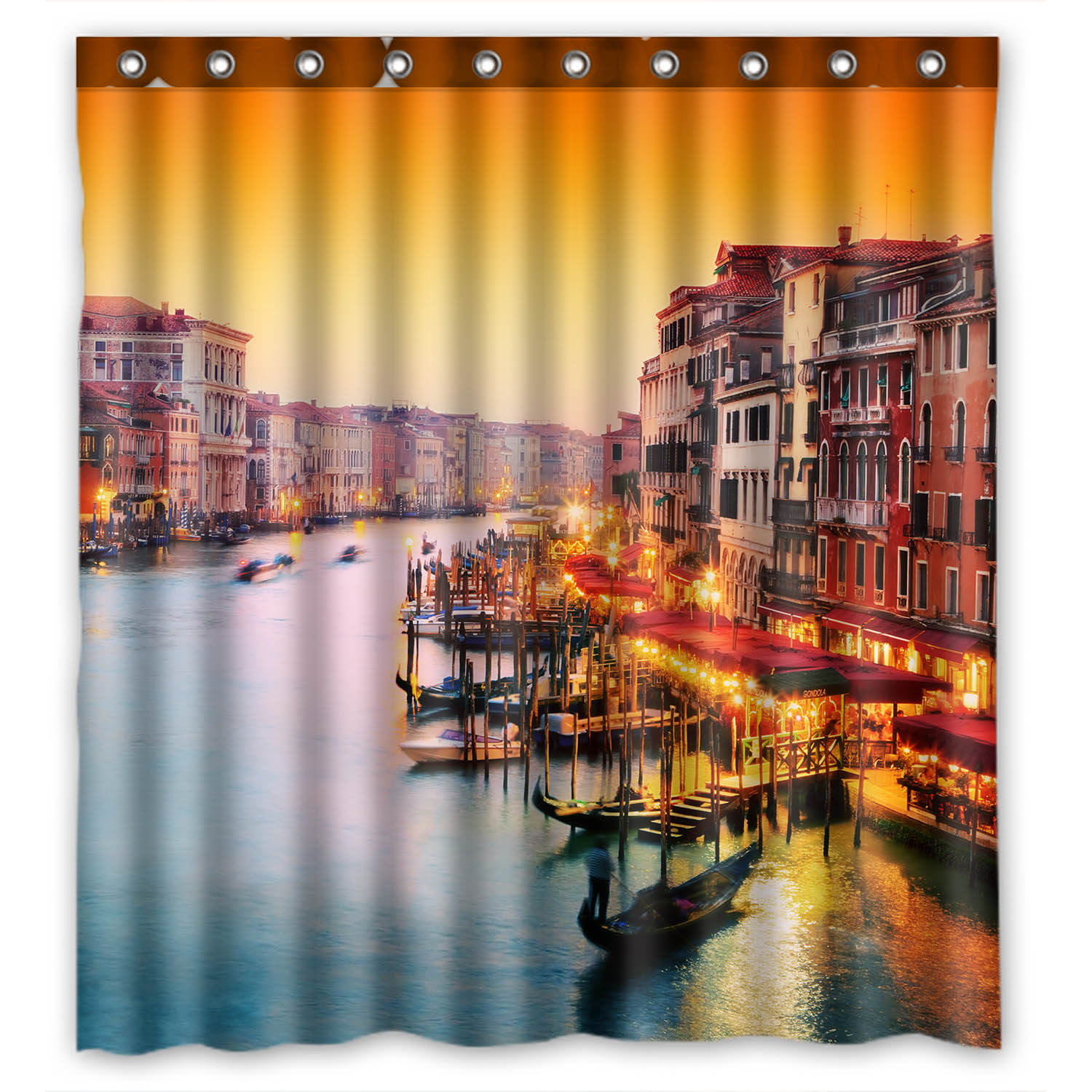YKCG Venice Italy European Cityscape Gondola Floats on Grand Canal ...