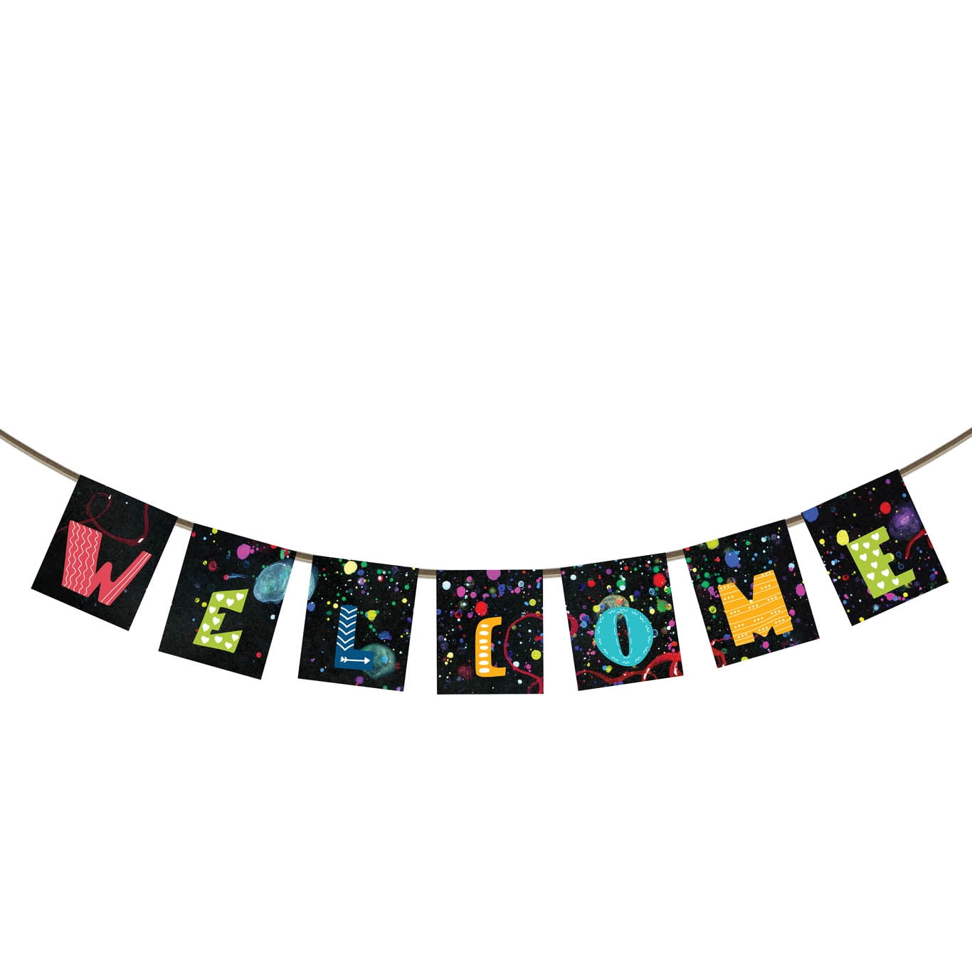 YKCG Welcome Banner Bunting for Family Decoration Home Party Photo ...
