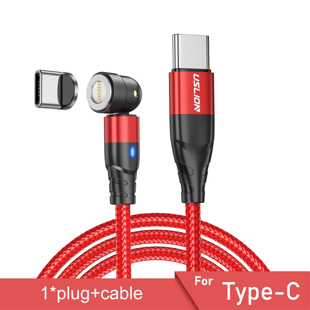 YKHSG PD 60W 3A Fast Charging Magnetic Cable 540° Rotate Micro USB Type C Cable for iPhone for ...
