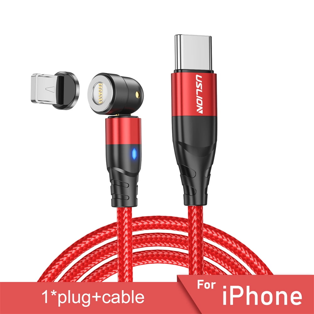 YKHSG PD 60W 3A Fast Charging Magnetic Cable 540° Rotate Micro USB Type ...