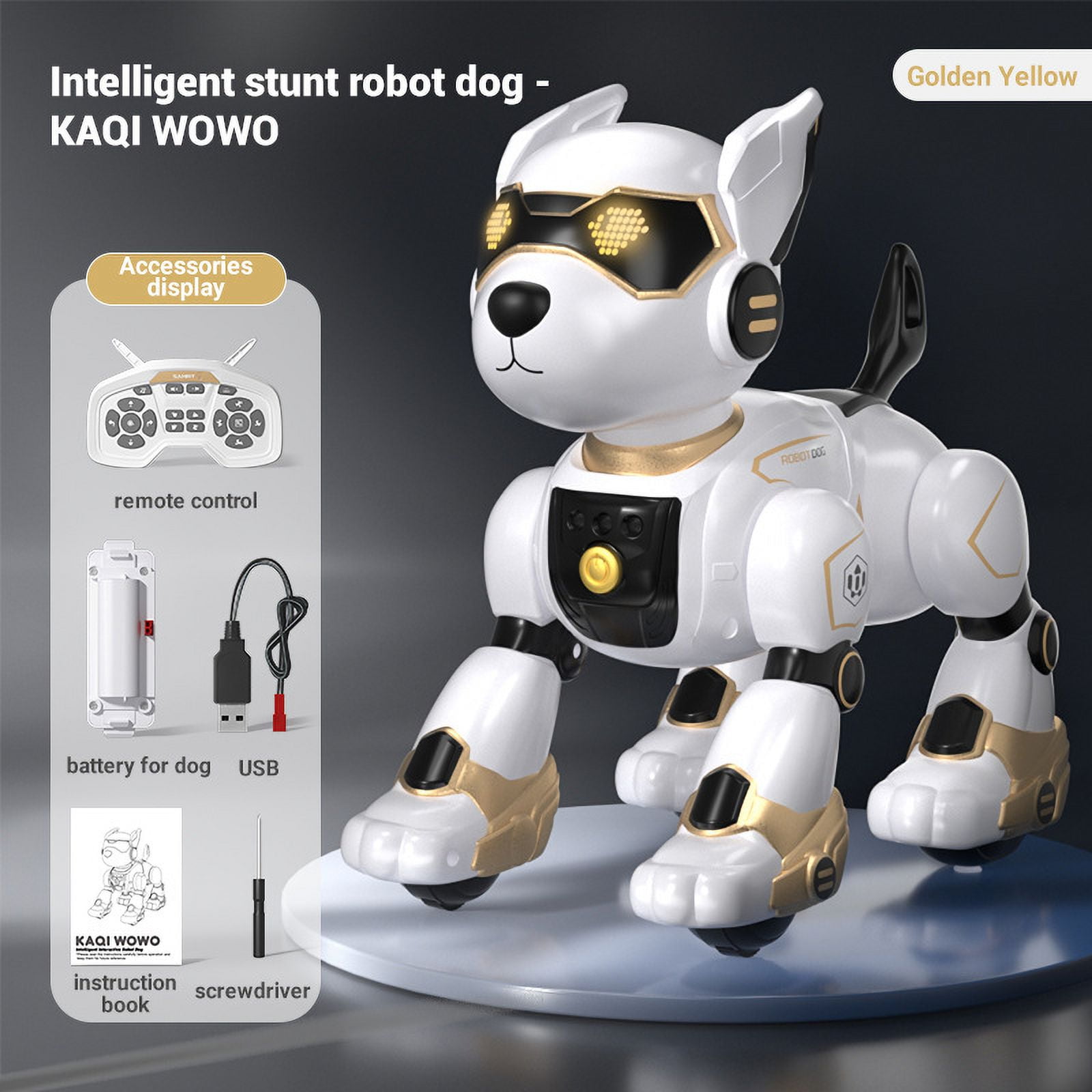 YKHSG R27 RC Robot Dog 2.4Ghz Smart Talking Walk & Dance Interactive ...