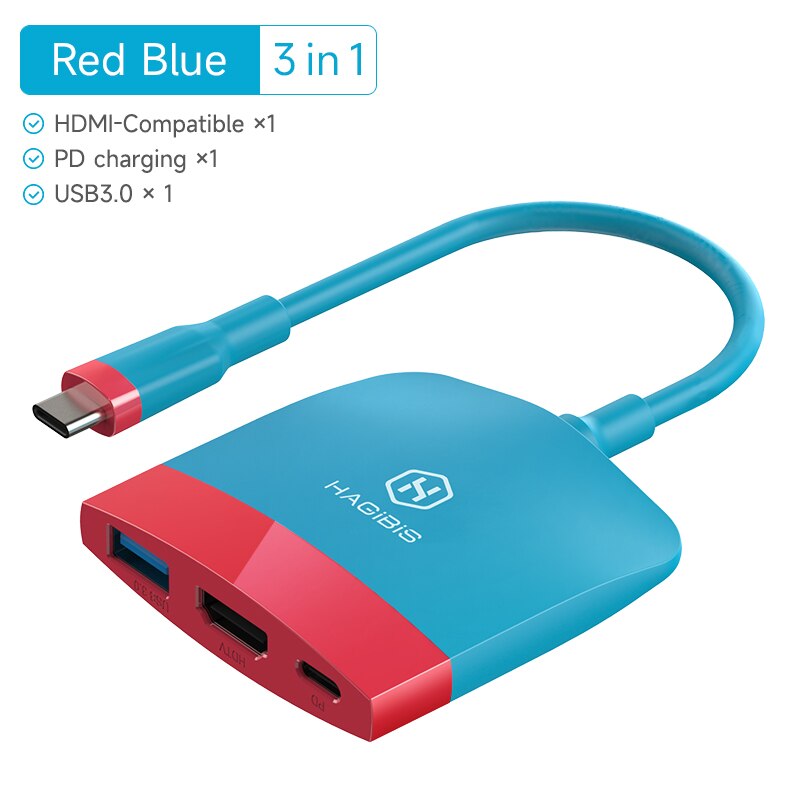 YKHSG Switch Dock TV Dock SWC01 Portable Docking Station USB C to 4K ...