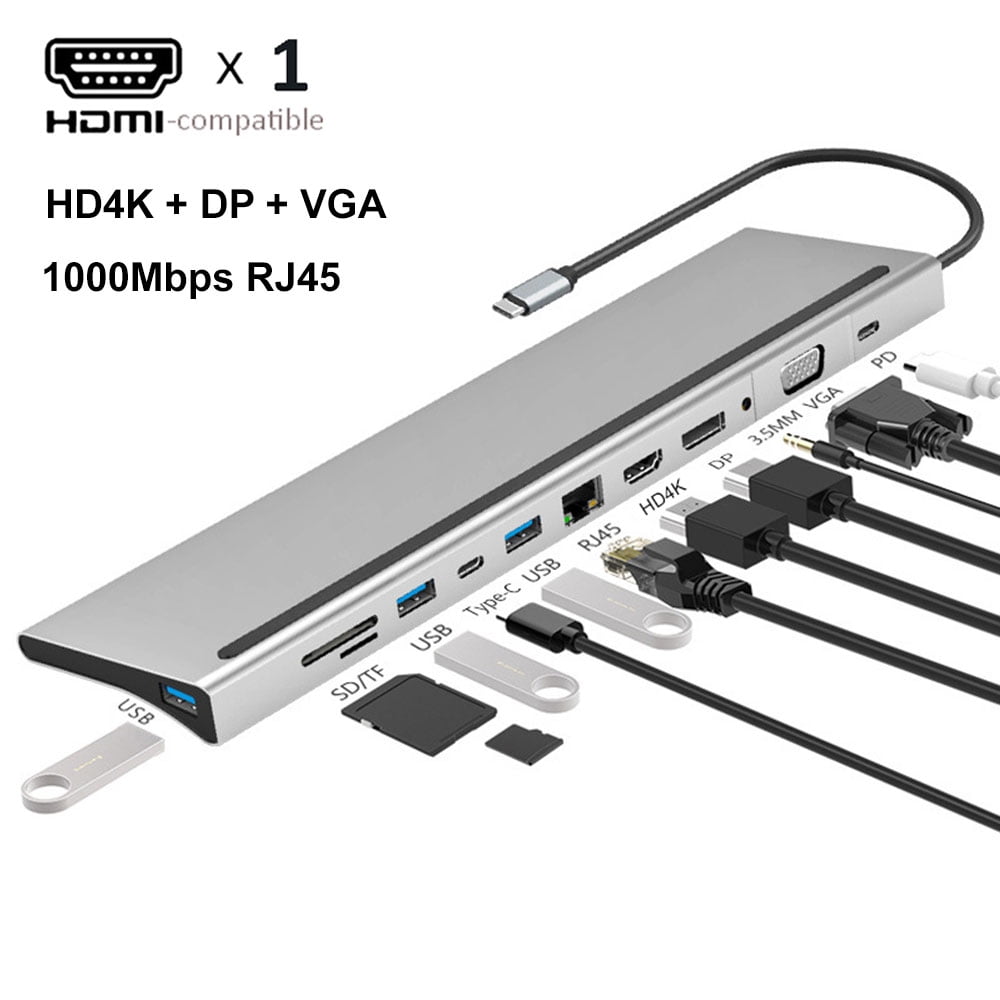 YKHSG USB C Docking Station Multi-hub Type Tipo Multi Hub Concentrator ...