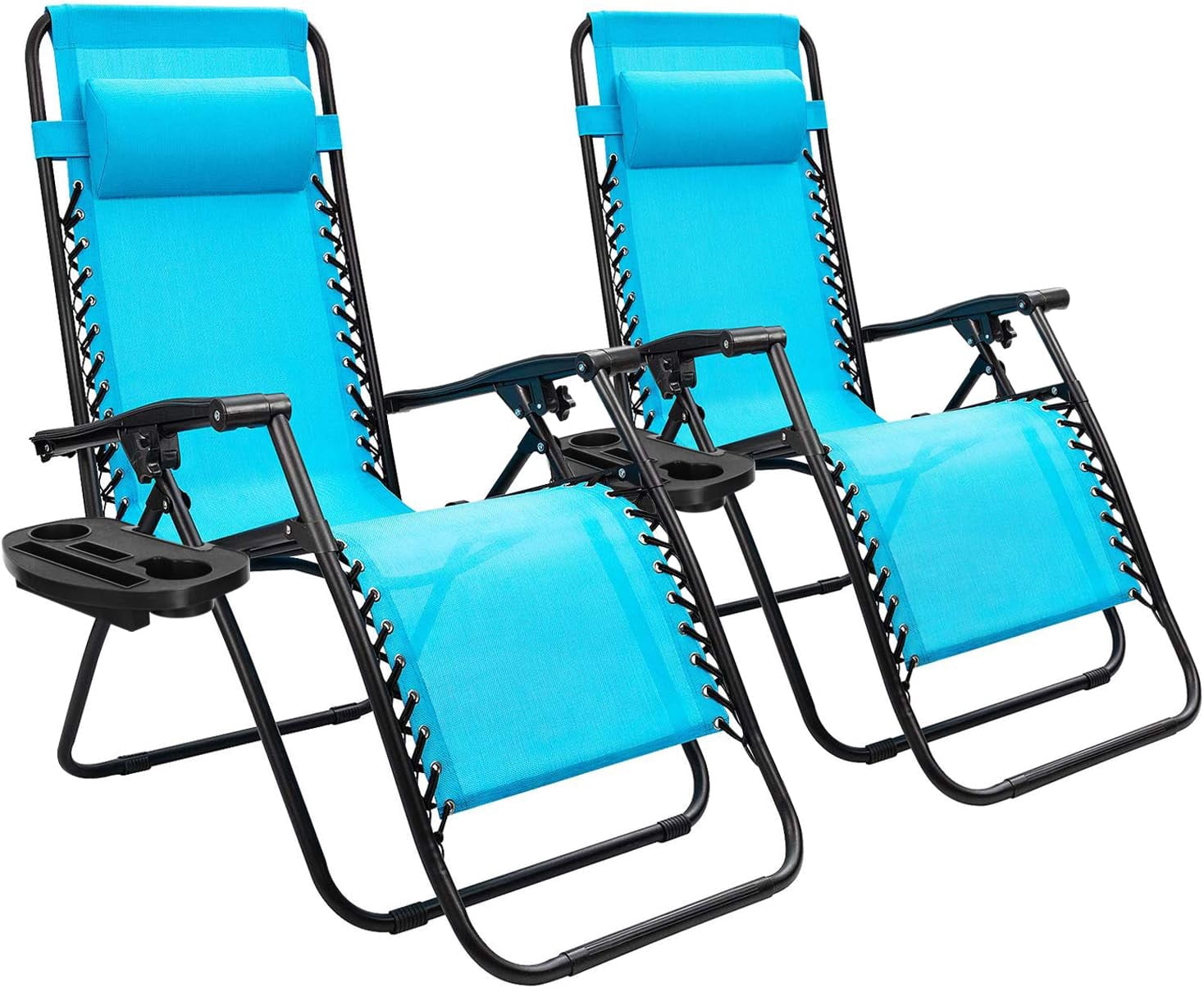 YKITRD Patio Zero Gravity Chair Outdoor Folding Adjustable Reclining ...
