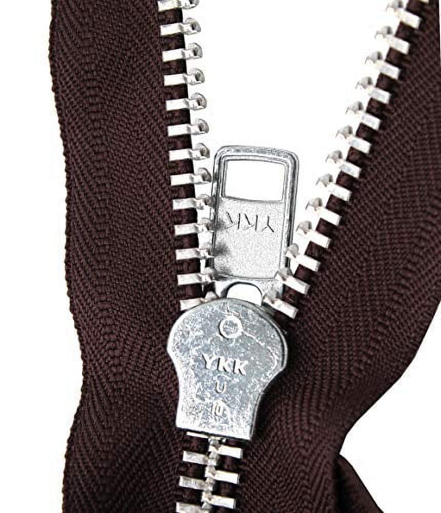 YKK #10 10 Inch to 36 Inch Aluminum Separating Jacket Zipper Extra Heavy Duty Metal Zippers for ...