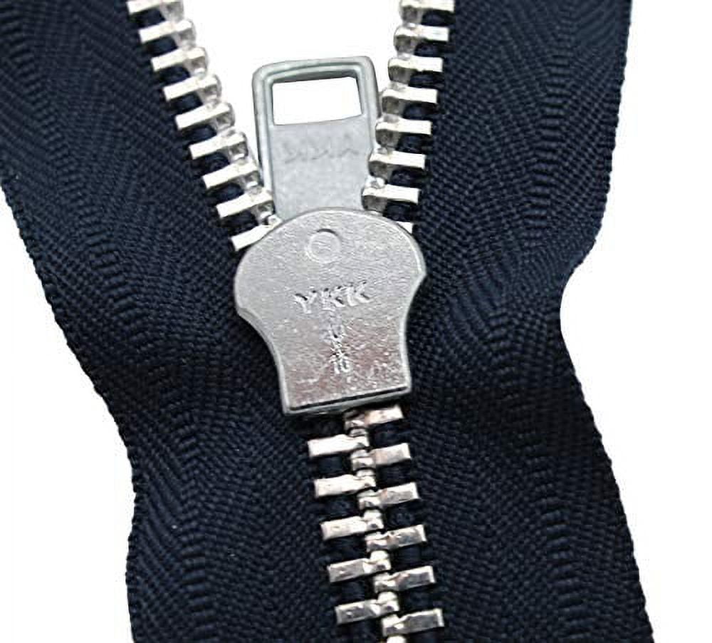 YKK #10 10 Inch to 36 Inch Aluminum Separating Jacket Zipper Extra Heavy Duty Metal Zippers for ...