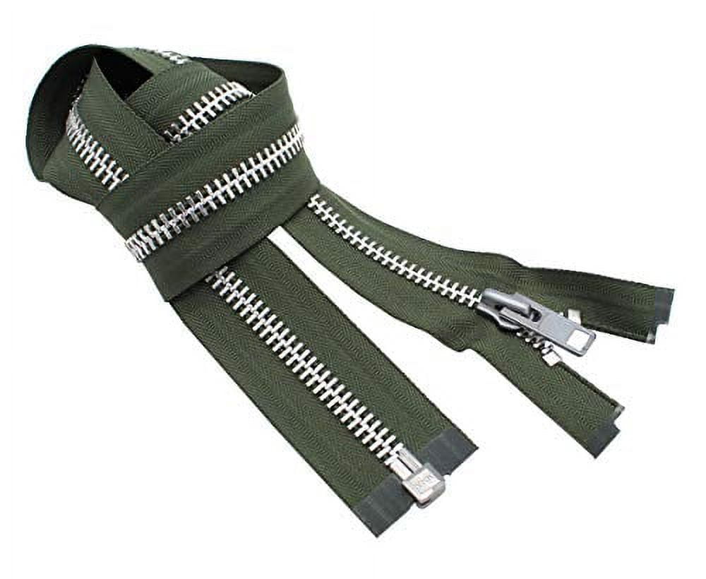 YKK #10 10 Inch to 36 Inch Aluminum Separating Jacket Zipper Extra ...