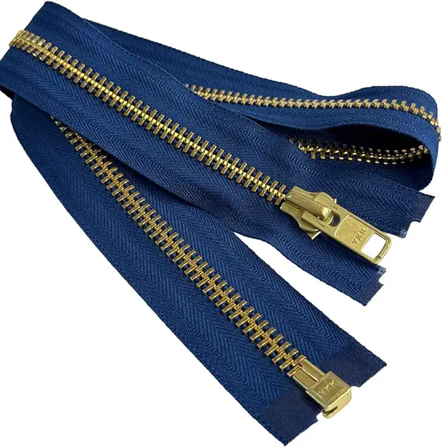 YKK #10 Brass Teeth Metal Heavy Weight Jacket Separating Zipper Color ...