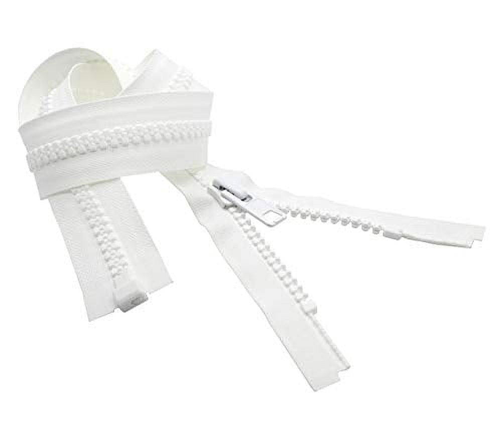 YKK #10 Heavy Duty Vislon Molded Plastic Marine Separating Zipper 1 Way ...