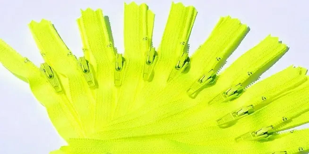 YKK® 16" YKK Zipper #3 Skirt & Dress Zippers Color Neon Yellow (10 Zippers/Pack) - Walmart.com
