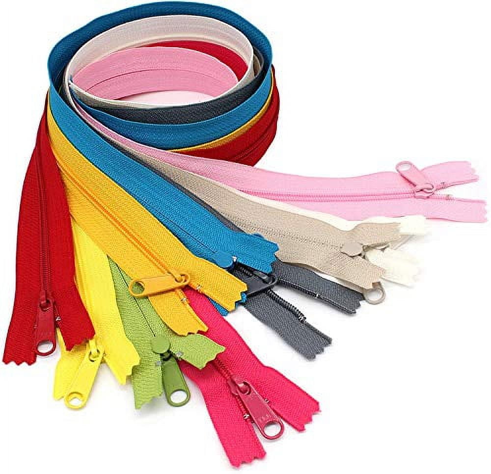 YKK 24" Handbag Zipper Assorted Season Colors #4.5 with Extra-Long Pull ...