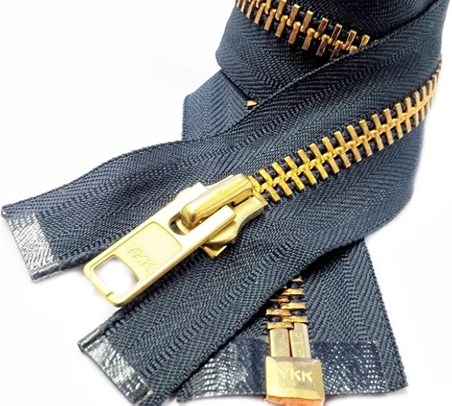 YKK® 28" Chaps Zipper (Special) YKK #10 Extra Heavy Duty Brass ...