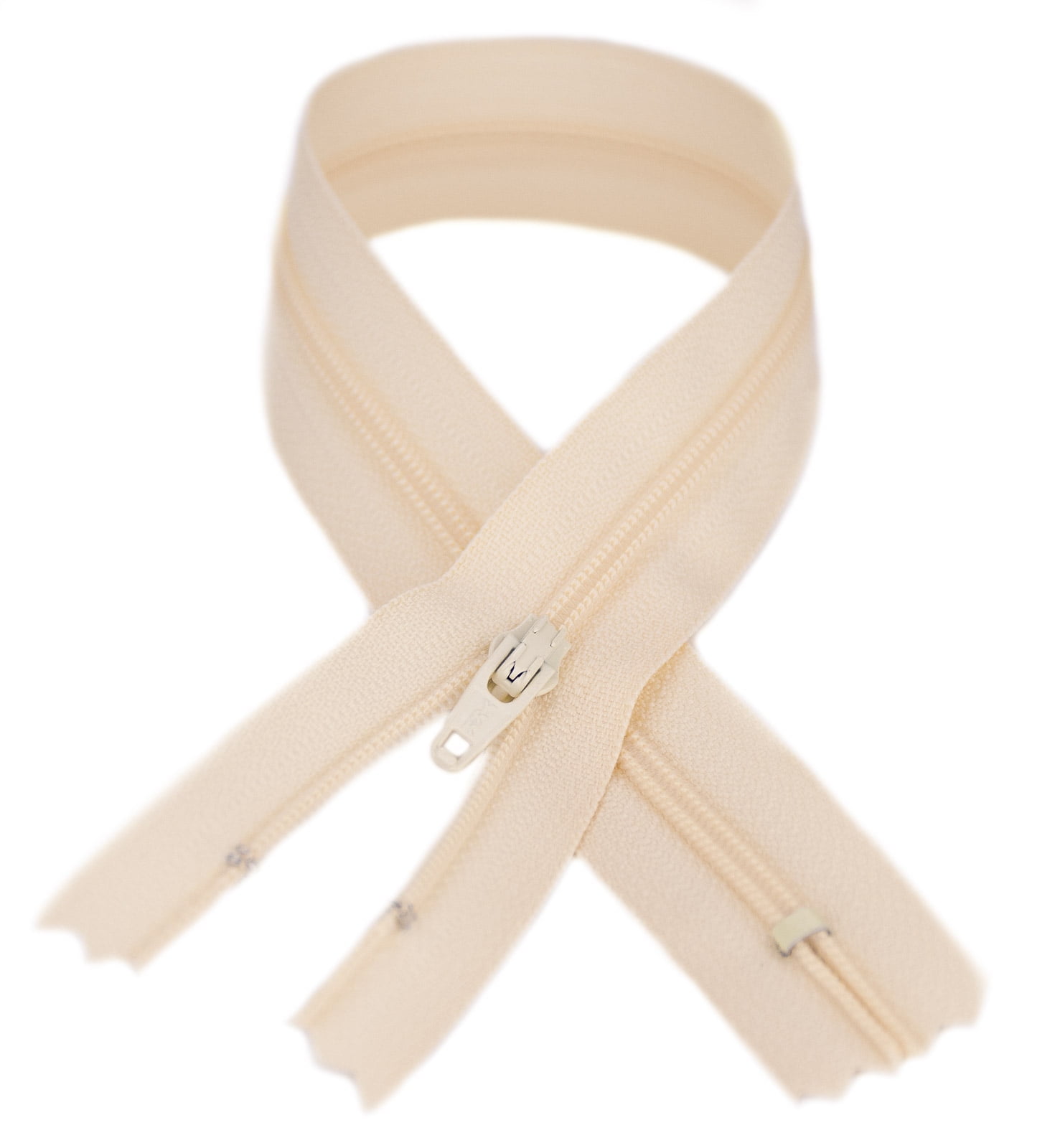 YKK® #3 Lightweight Closed-End Zipper, 13.5 Inch Length, Cream 099 (10 ...