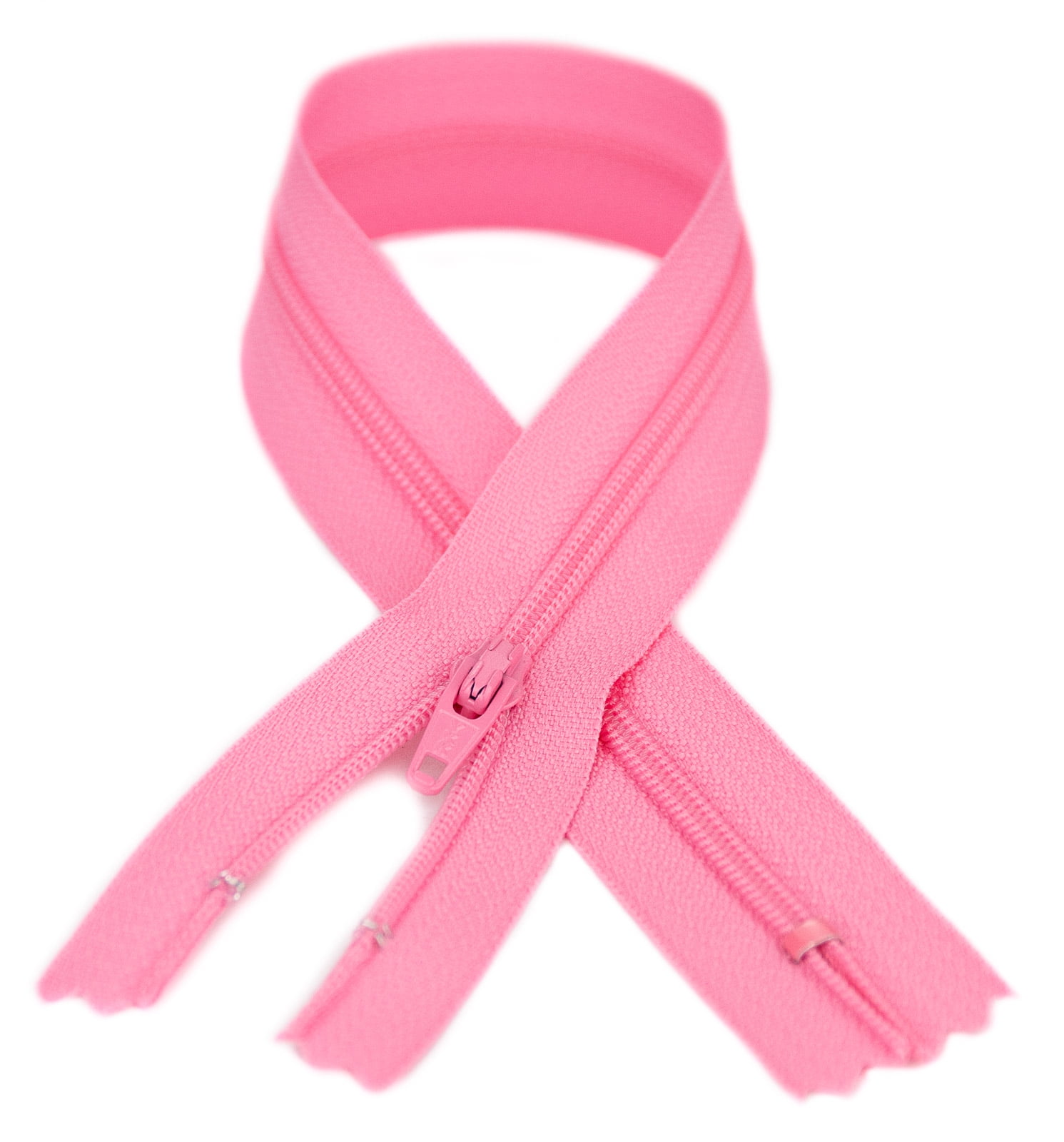 YKK® #3 Lightweight Closed-End Zipper, 13.5 Inch Length, Holiday Pink ...