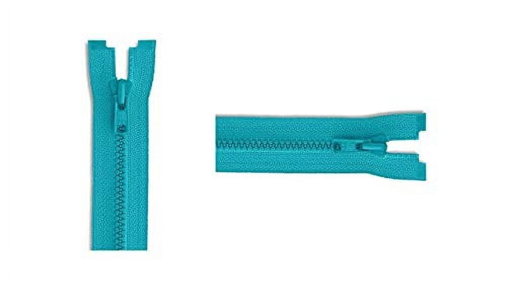 YKK #3 Molded Vislon Aqua Blue Lightweight Jacket Separating Zipper ...