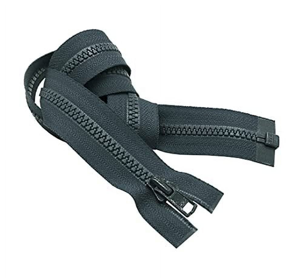 YKK #3 Molded Vislon Dark Grey Lightweight Jacket Separating Zipper ...