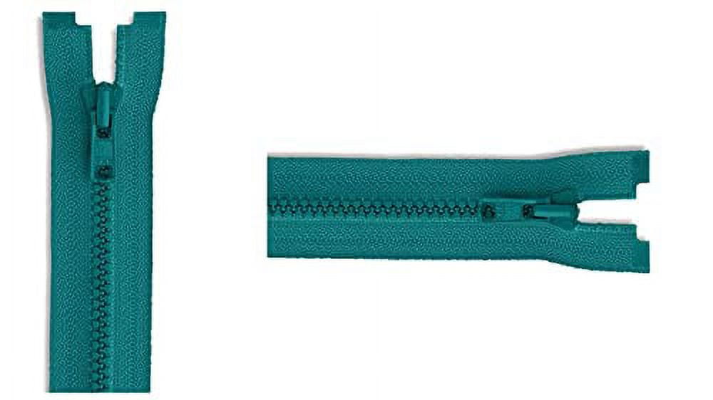 YKK #3 Molded Vislon Peacock Green Lightweight Jacket Separating Zipper ...