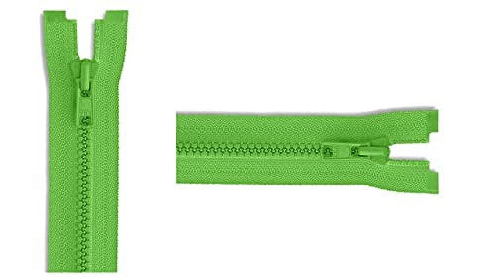 YKK #3 Molded Vislon Spring Green Lightweight Jacket Separating Zipper ...