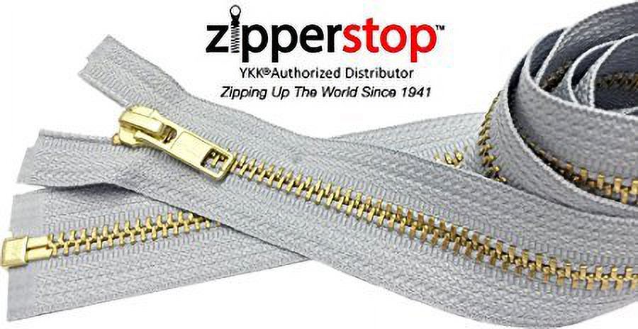 YKK - 36" Jacket Zipper, YKK #5 Metal Brass Separating - Medium Weight ...