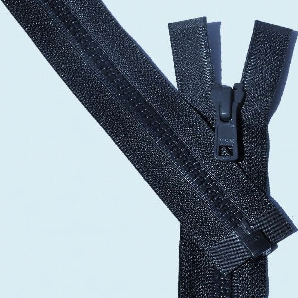 YKK 36" Vislon Zipper ~ YKK #5 Molded Plastic ~ Separating - 560 Navy (3 Zippers/Pack) - Walmart.com