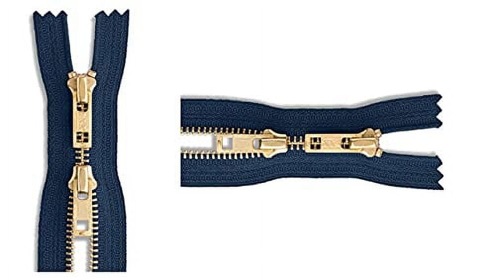 YKK #5 Medium Weight Brass"2-Way" Closed Bottom Coverall Zipper ...