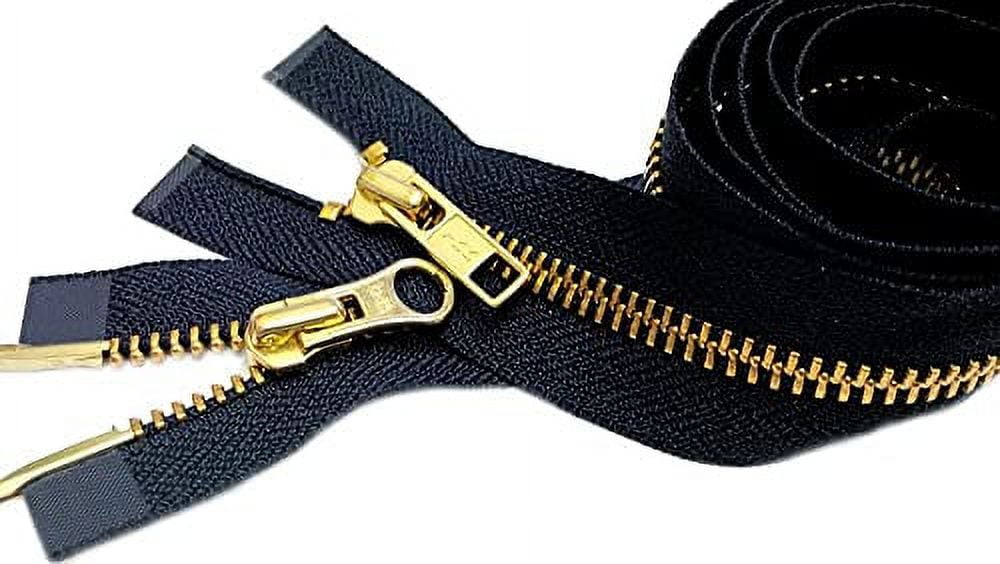YKK #5 Medium Weight Brass"2-Way" Dual Separating Jacket Zipper ...