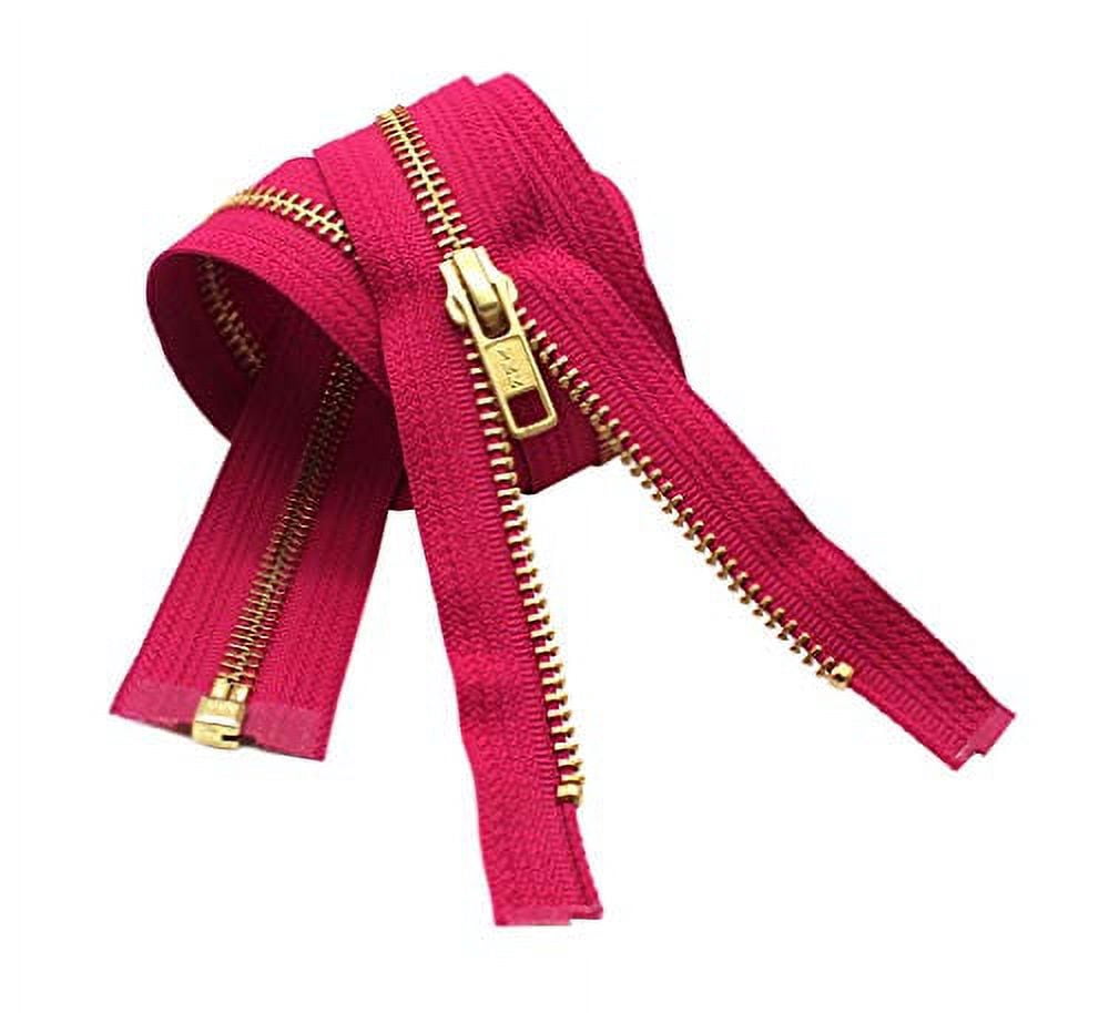 YKK #5 Metal Brass Separating Zipper Color #261 (1 Zipper per Pack ...