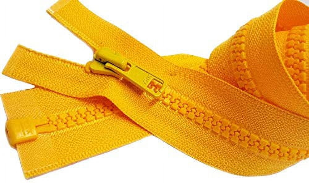 YKK #5 Molded Vislon Buttercup Yellow Medium Weight Jacket Separating ...