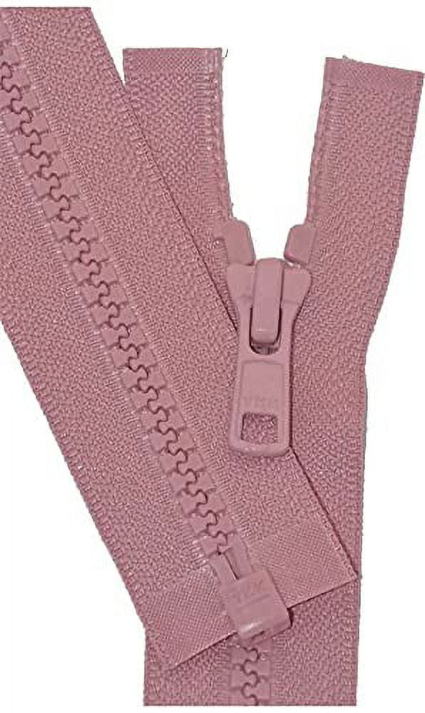 YKK #5 Molded Vislon Cupid Rose Medium Weight Jacket Separating Zipper - Choose Your Length ...