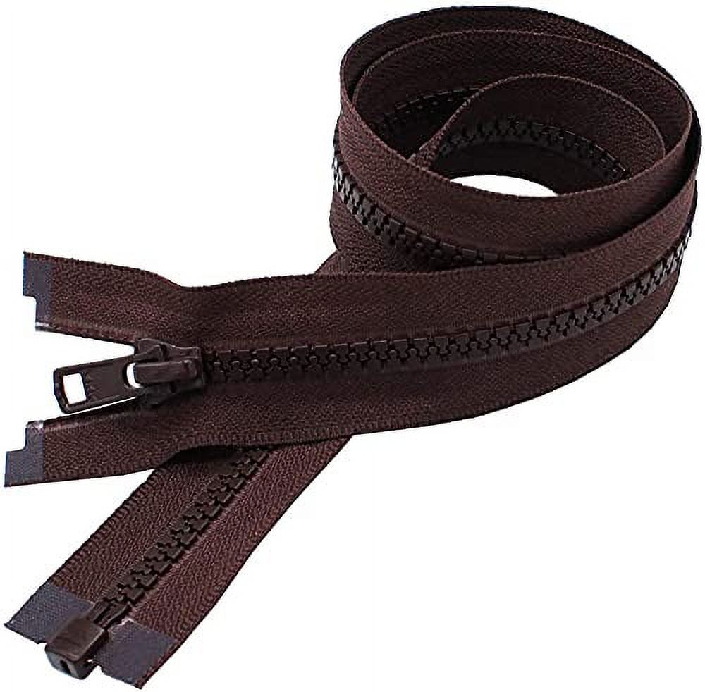 YKK #5 Molded Vislon Dark Chocolate Brown Medium Weight Jacket ...
