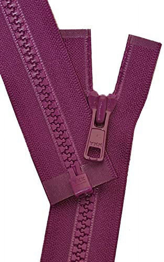 YKK #5 Molded Vislon Imperial Pink Medium Weight Jacket Separating Zipper - Choose Your Length ...