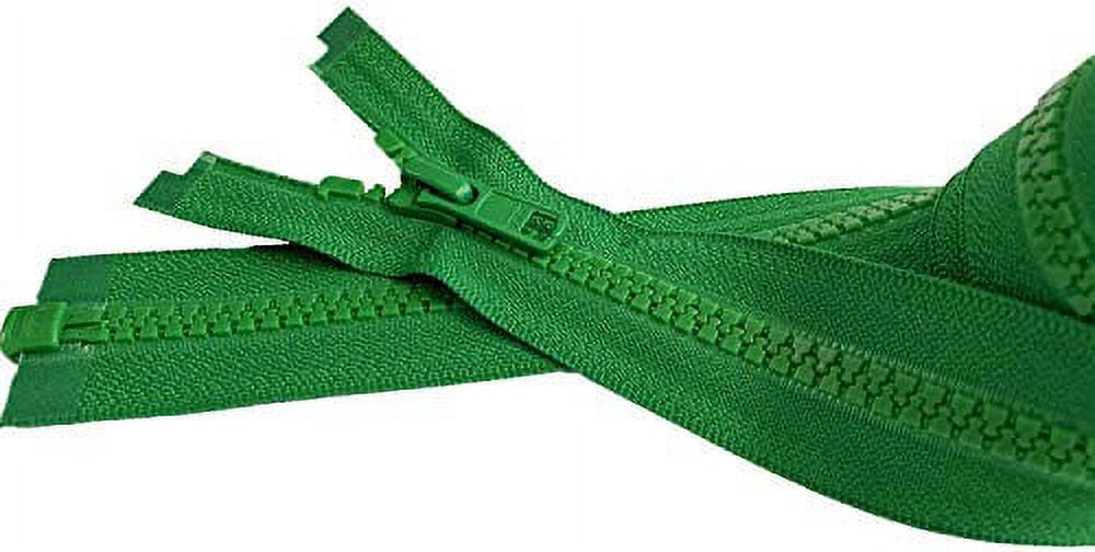 YKK #5 Molded Vislon Jewel Green Medium Weight Jacket Separating Zipper ...