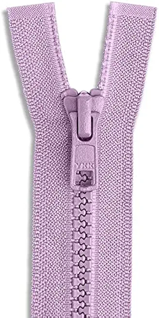 YKK #5 Molded Vislon Lavender Medium Weight Jacket Separating Zipper - Color: Lavender #553 ...