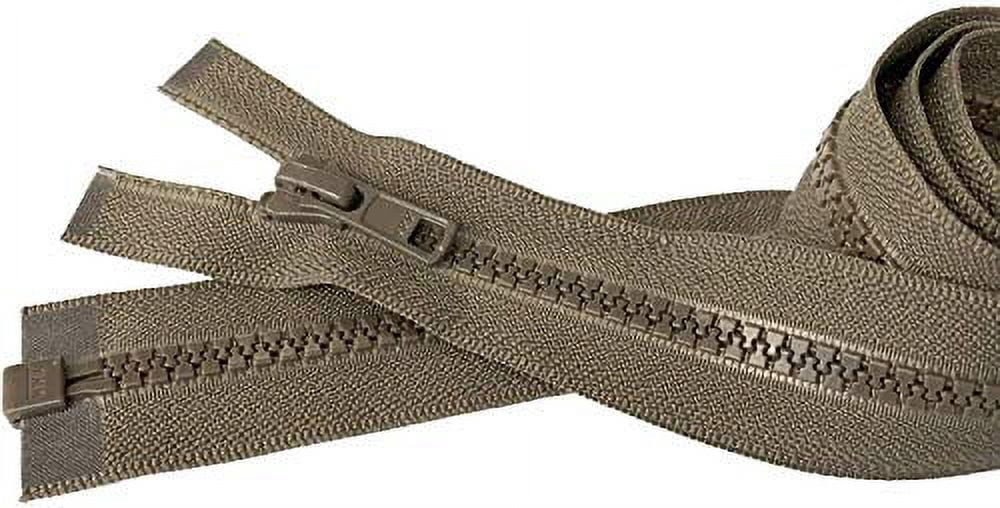 YKK #5 Molded Vislon Olive Medium Weight Jacket Separating Zipper ...